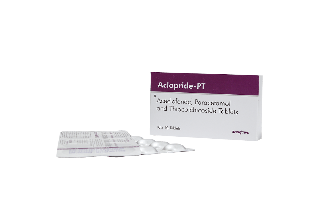 Aclopride-PT Tablets | Thiocolchicoside | Analgesic | Suppliers in India