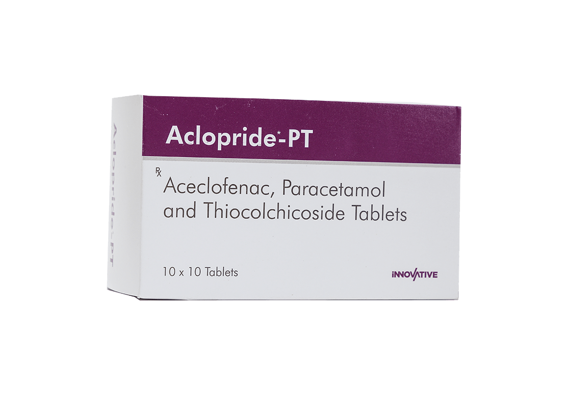 Aclopride-PT Tablets | Thiocolchicoside | Analgesic | Suppliers in India
