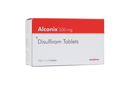 Alconix 500 mg Tablets | Disulfiram | Anti-Alcoholism | Suppliers in India