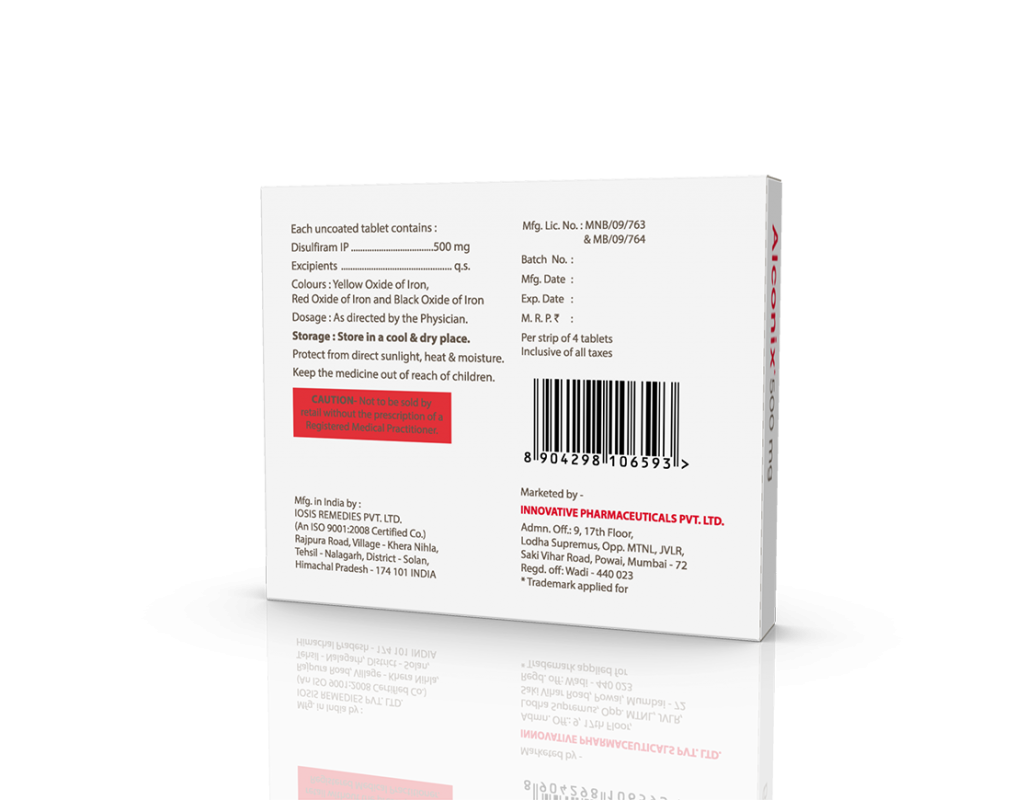 Alconix 500 mg Tablets Supplier in India - Innovative Pharma