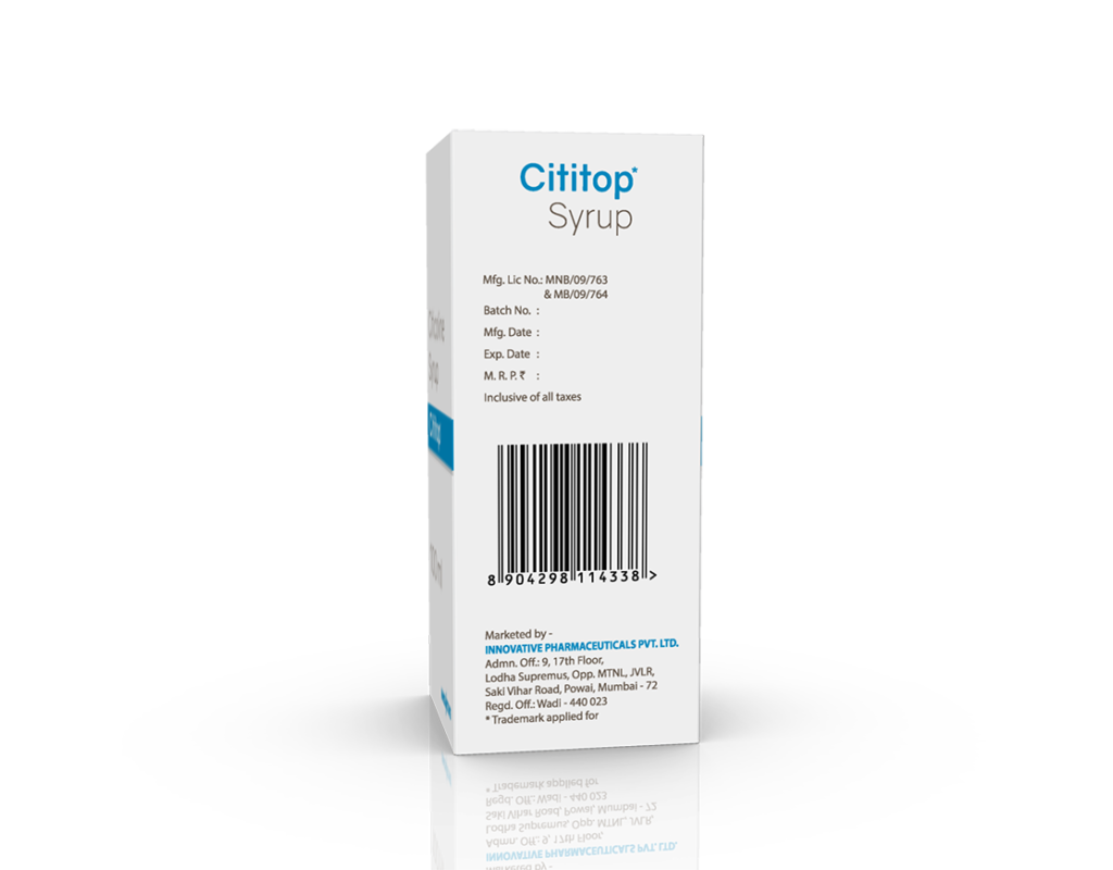 Cititop Syrup Suppliers in India - Innovative Pharma
