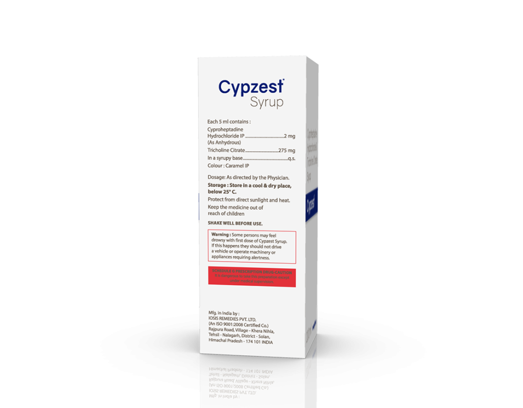 Cypzest Syrup Suppliers in India - Innovative Pharma
