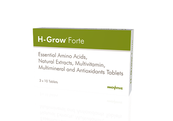 H-Grow Forte Tablets | Hair Loss | Suppliers | Innovative Pharmaceuticals
