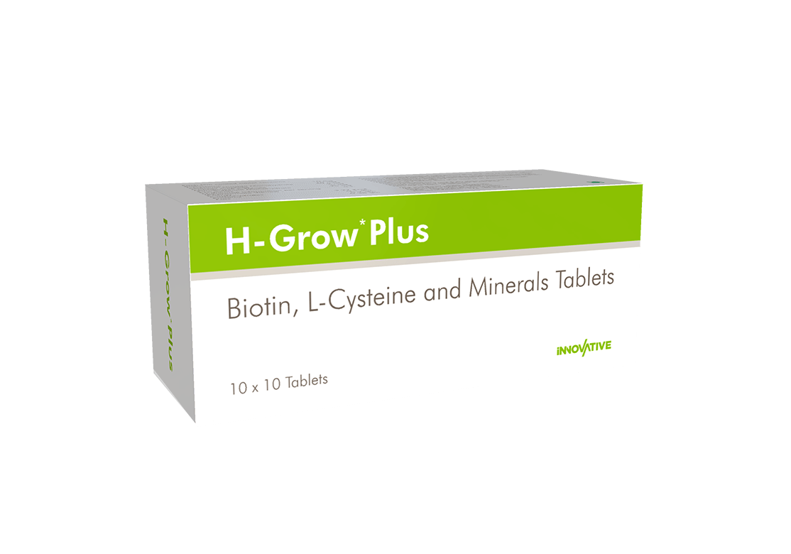 H-Grow Plus Tablets | Hair Loss | Suppliers | Innovative Pharmaceuticals