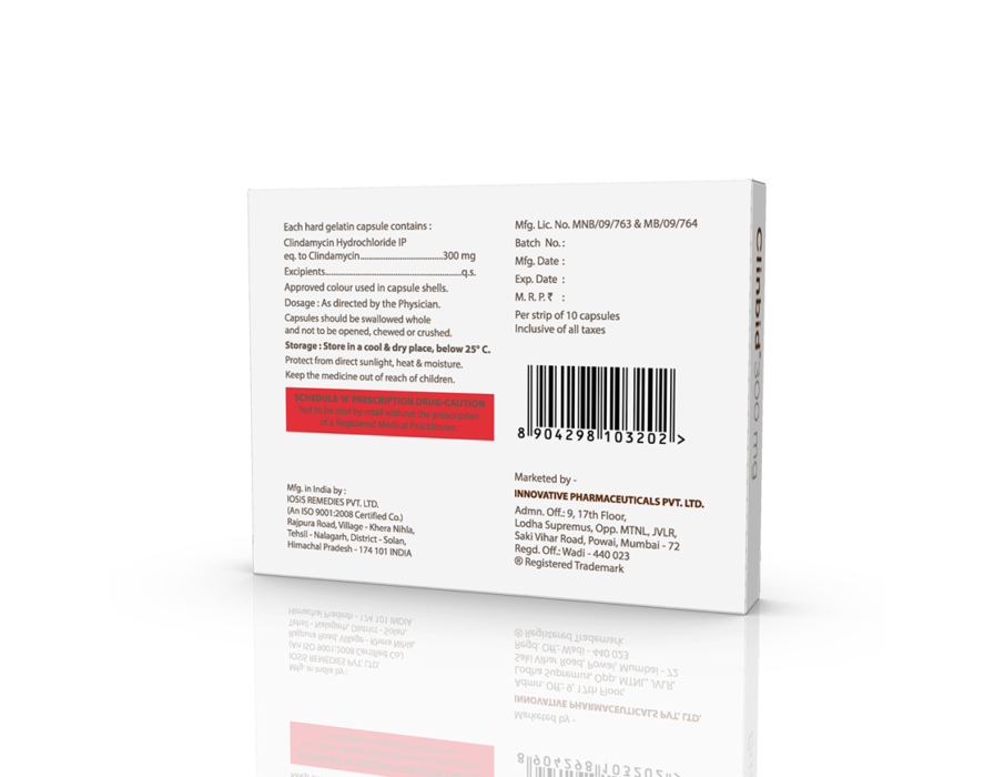 Clinbid 300 mg Capsules Suppliers in India - Innovative Pharma
