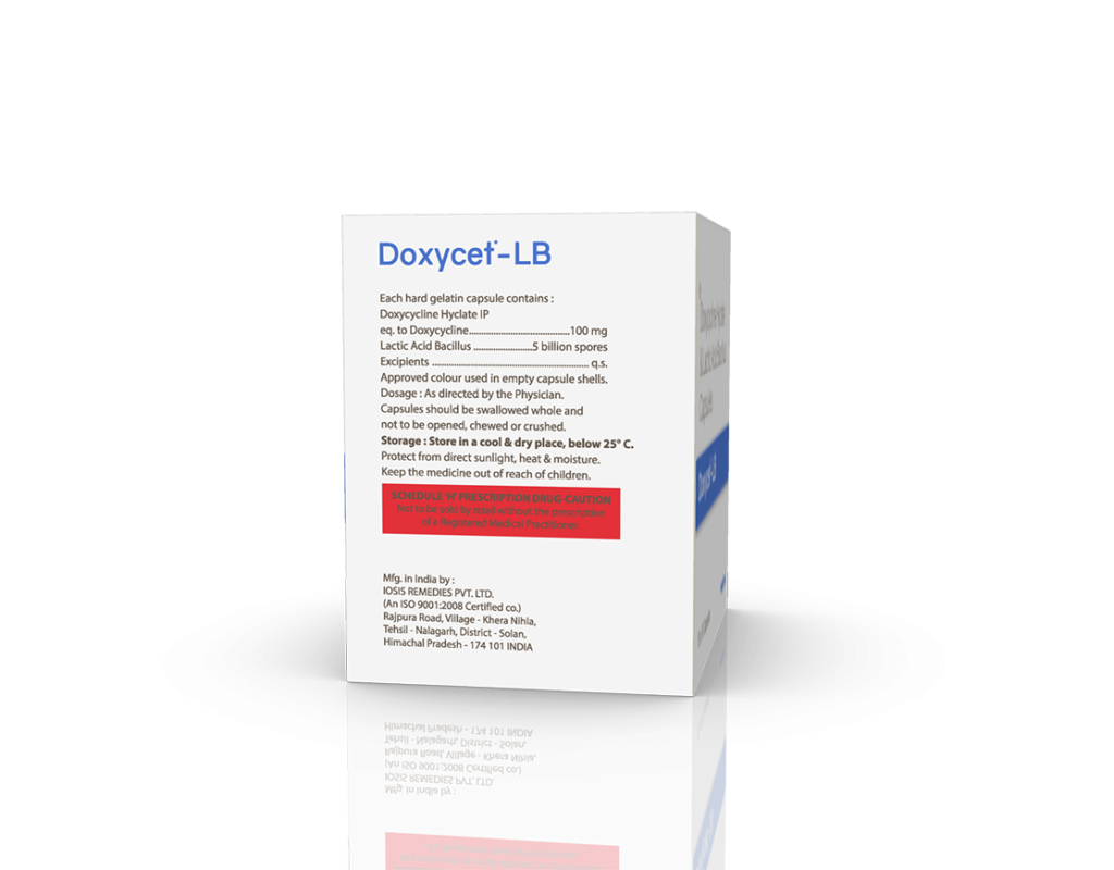 Doxycet-LB Capsules Suppliers in India - Innovative Pharma
