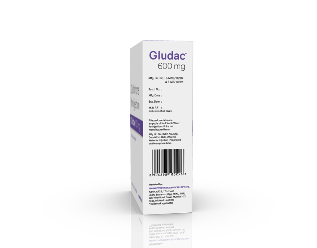 Gludac 600 mg Injection Suppliers in India - Innovative Pharma