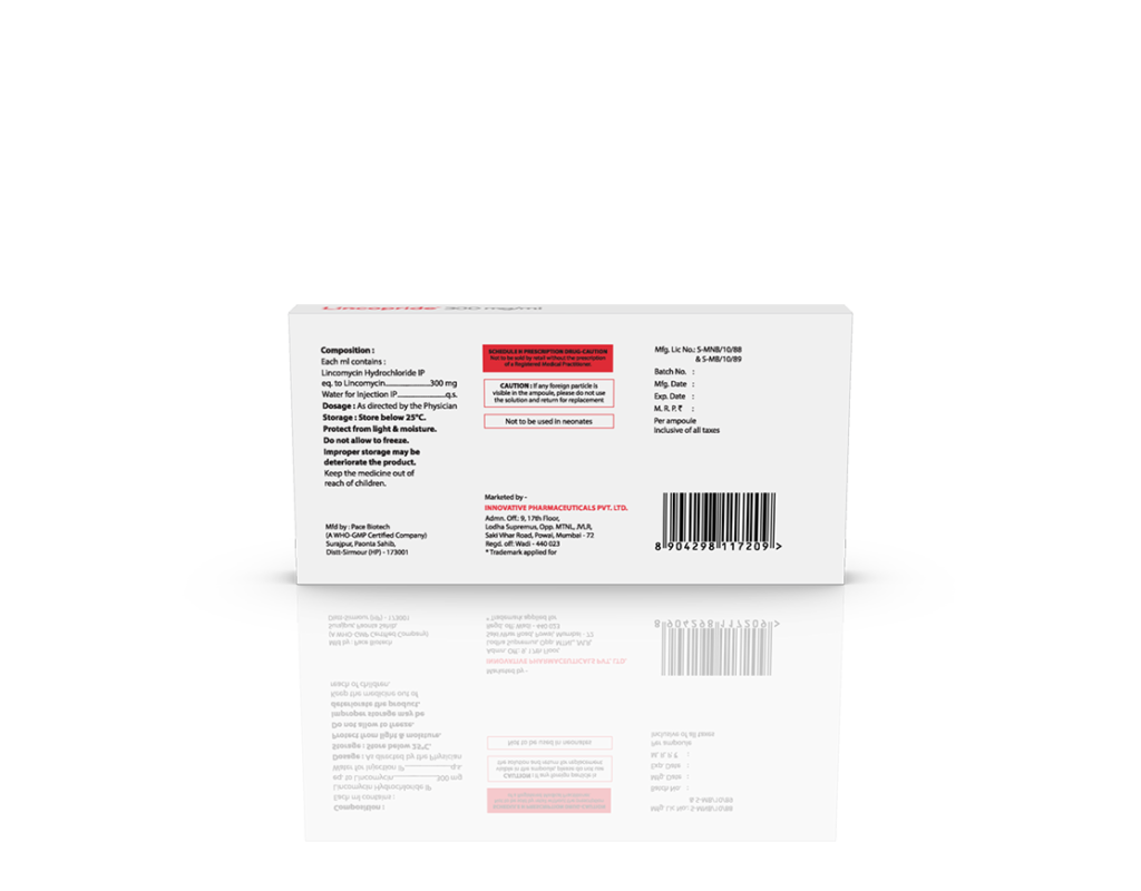 Lincopride 300 Injection Suppliers in India - Innovative Pharma