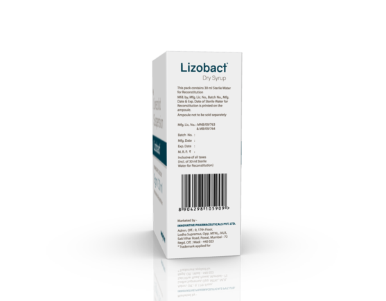 Lizobact 100 mg Dry Syrup Suppliers in India - Innovative Pharma