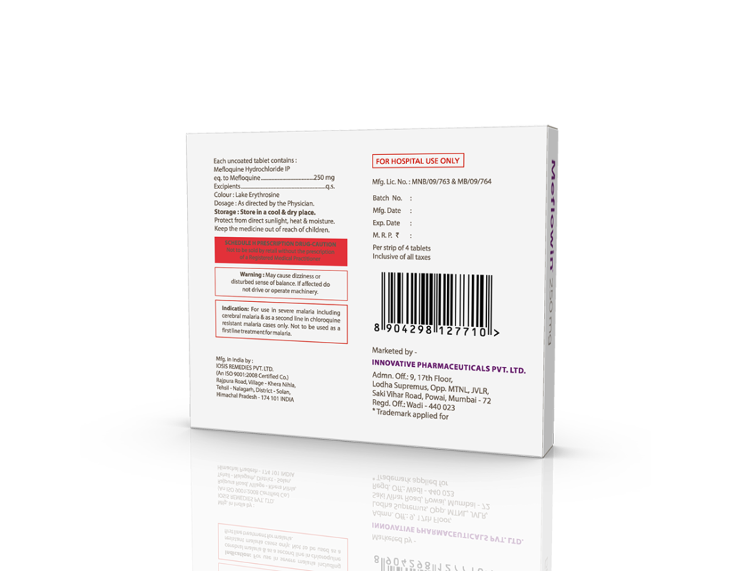 Meflowin 250 mg Tablets Supplier in India - Innovative Pharma