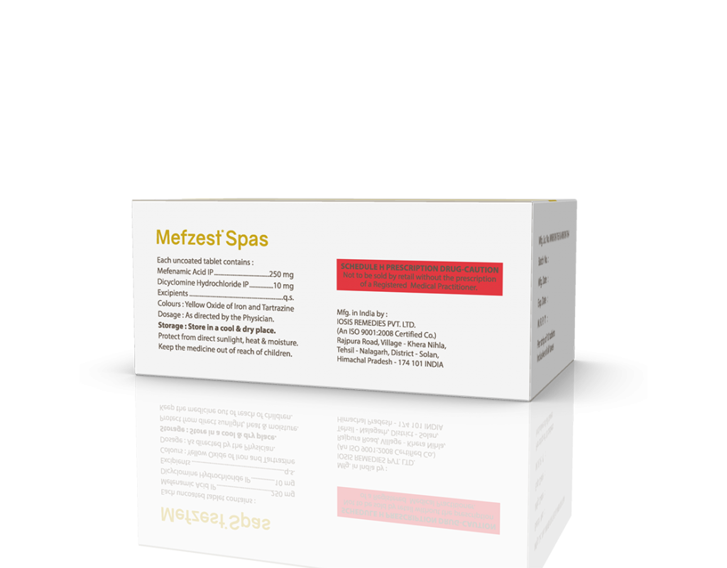 Mefzest Spas 10 Tablets Suppliers in India - Innovative Pharma