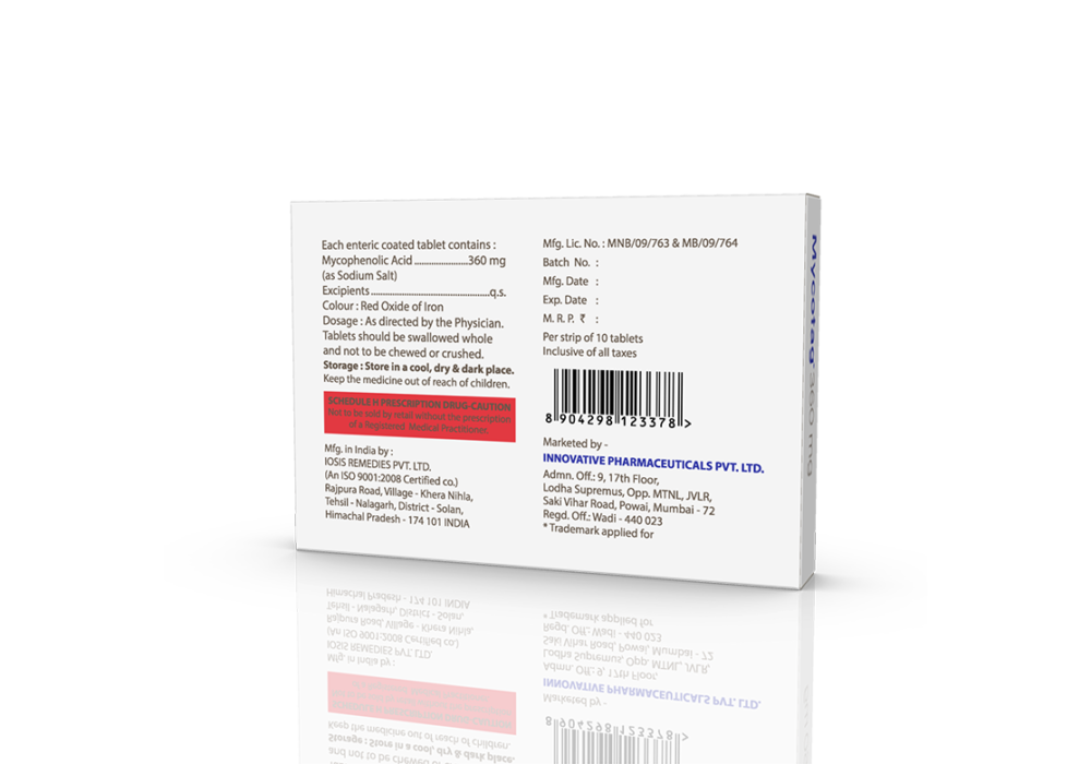 Mycotag 360 mg Tablets Suppliers in India - Innovative Pharma