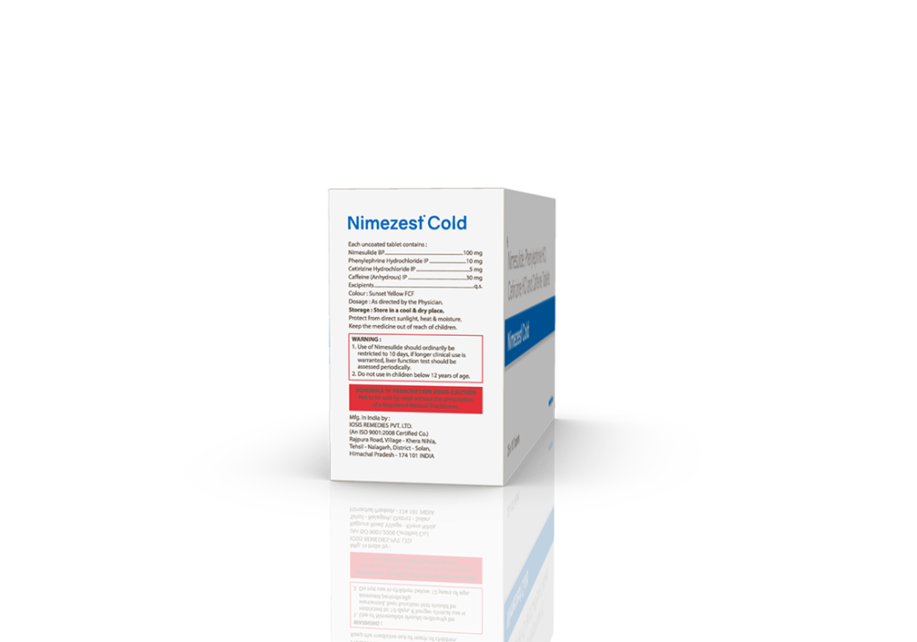 Nimezest Cold Tablets Supplier in India - Innovative Pharma