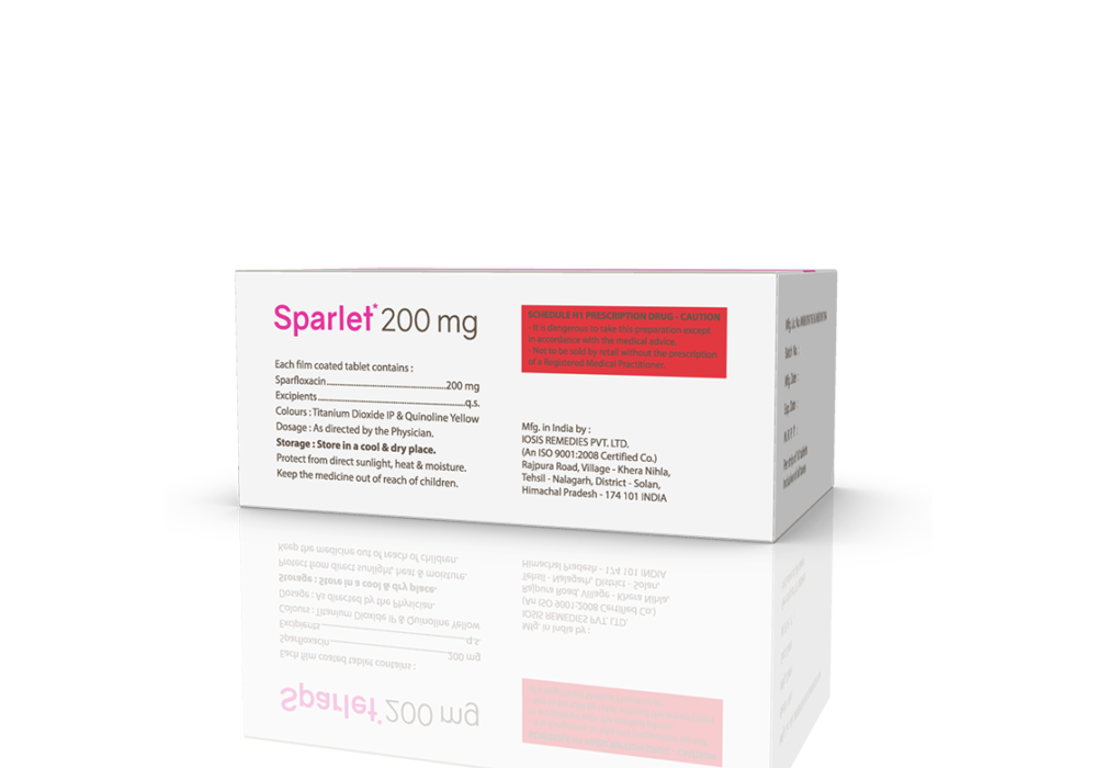 Sparlet Tablets | Sparfloxacin | Suppliers in India | Innovative ...