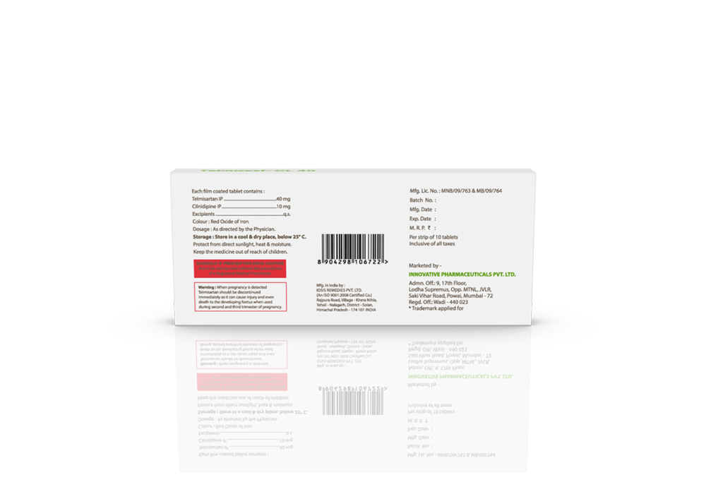 Telmizest-CL 40 Tablets Supplier in India | Innovative Pharma