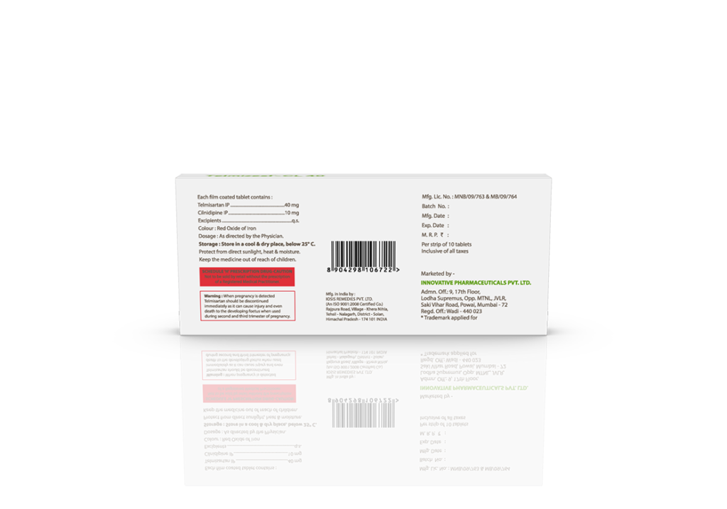 Telmizest-CL 40 Tablets Supplier in India | Innovative Pharma