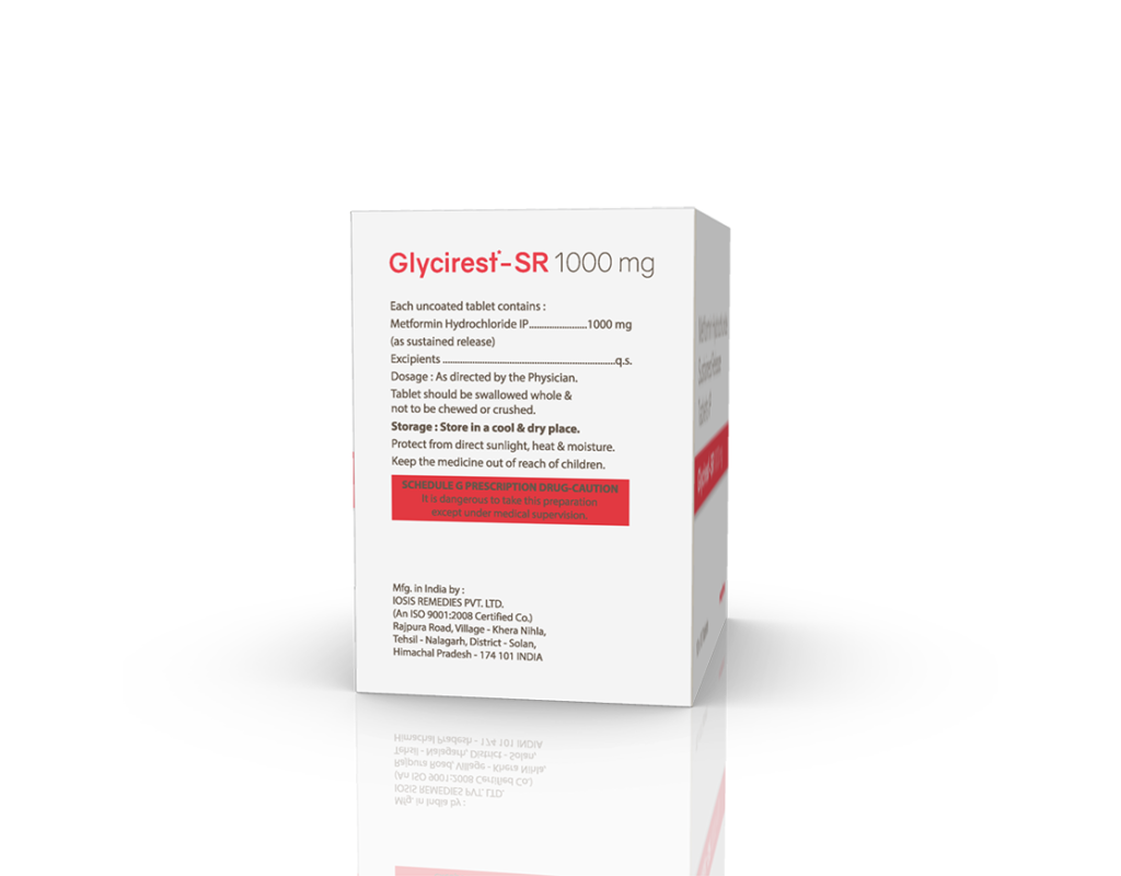 Glycirest-SR 1000 mg Tablets Supplier in India - Innovative Pharma