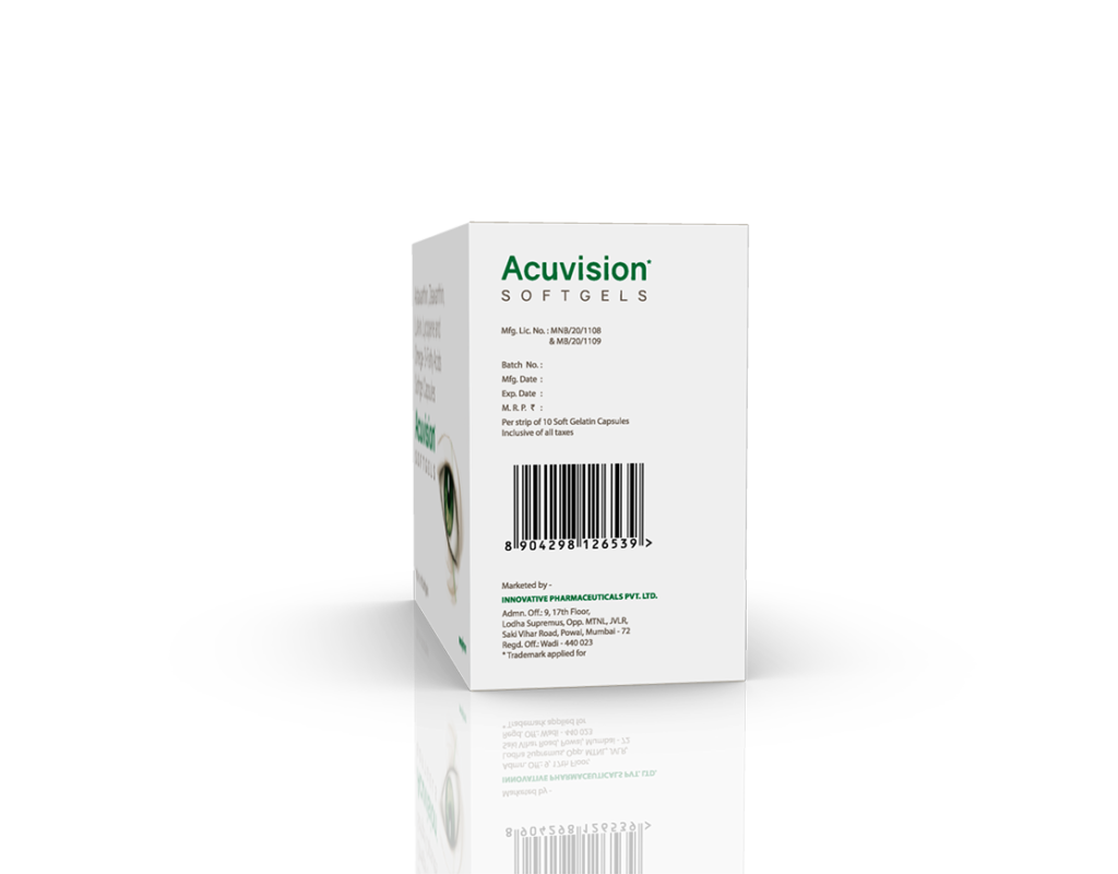 Acuvision Softgel Suppliers in India - Innovative Pharma
