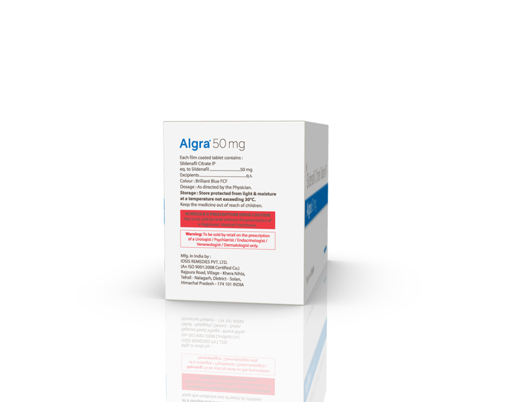 Algra 50 mg Tablets Supplier in India - Innovative Pharma