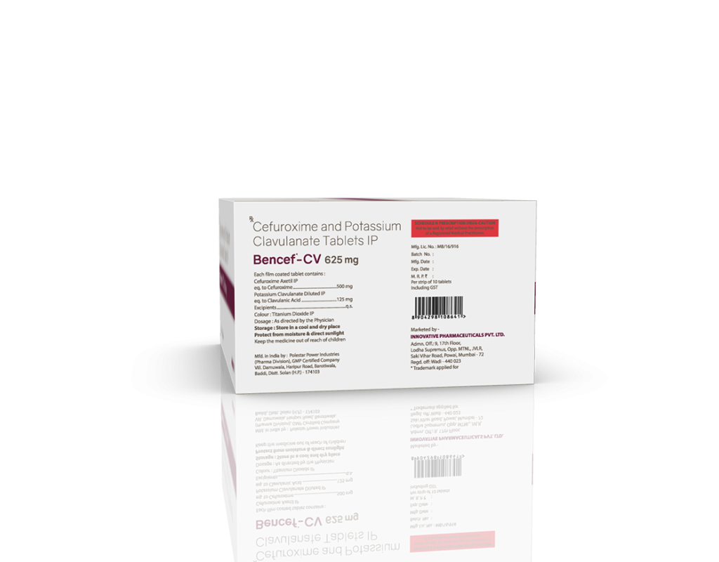 Bencef-CV 625 mg Tablets Suppliers in India - Innovative Pharma