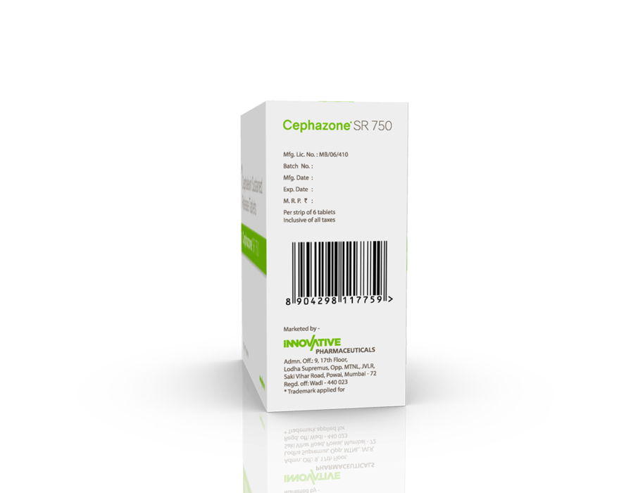 Cephazone-SR 750 mg Tablets Suppliers in India - Innovative Pharma