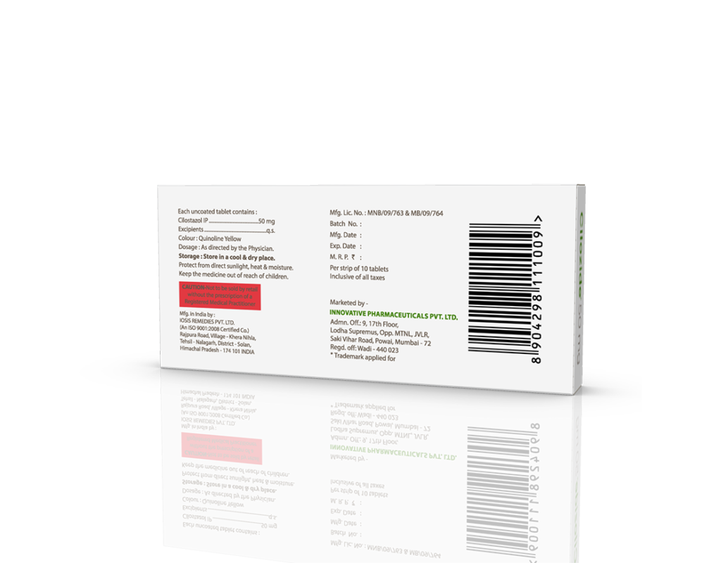 Cilozide 50 mg Tablets Supplier in India - Innovative Pharma