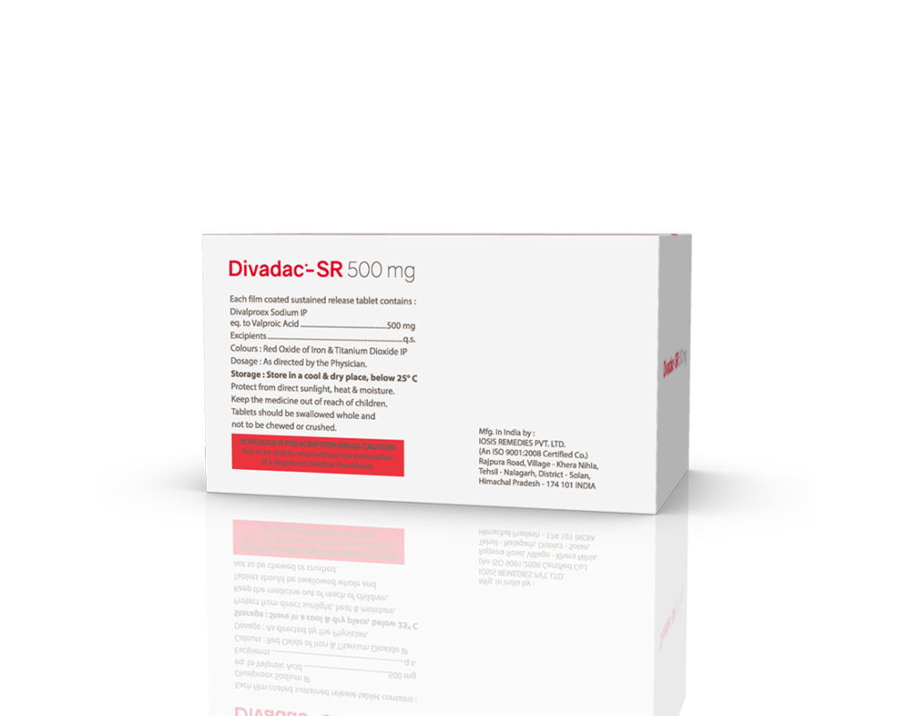 Divadac-SR 500 mg Tablets Supplier in India - Innovative Pharma