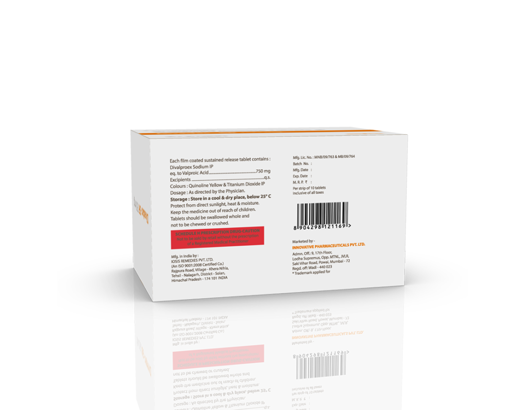Divadac-SR 750 mg Tablets Supplier in India - Innovative Pharma