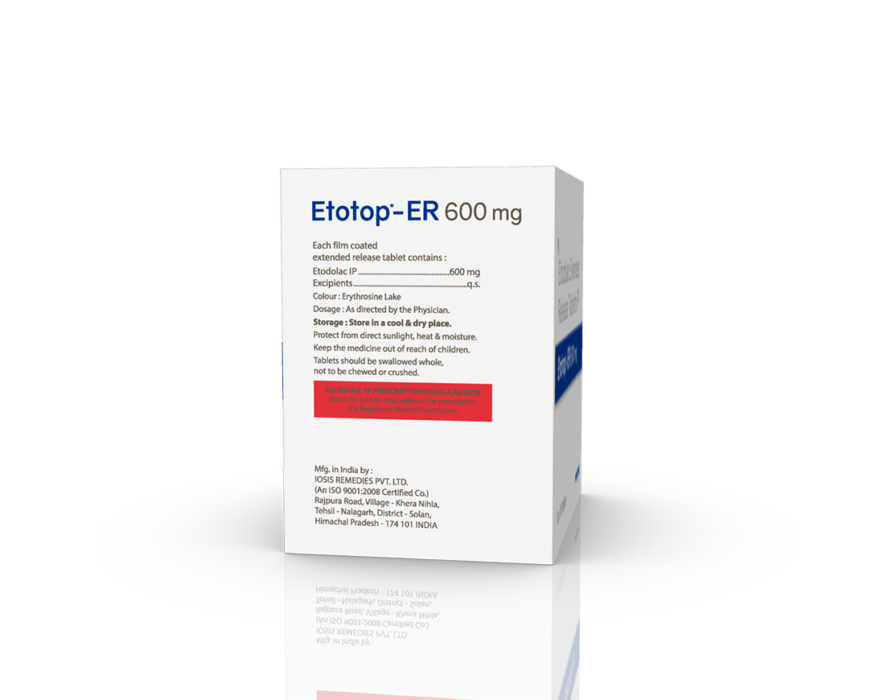 Etotop-ER 600 mg Tablets Supplier in India - Innovative Pharma