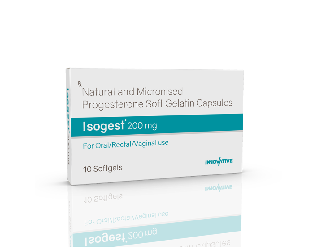 Isogest 200 Softgels Suppliers in India - Innovative Pharma