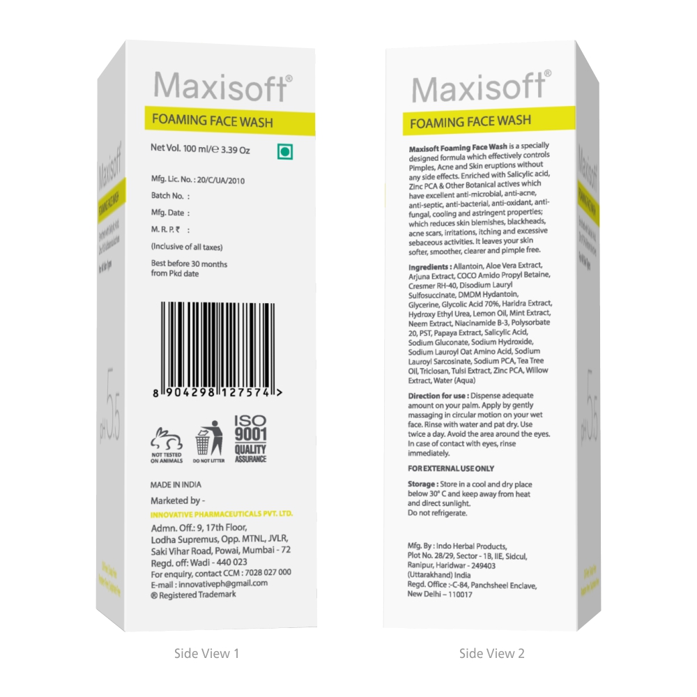 Maxisoft Anti-Acne Foaming Face Wash Supplier - Innovative