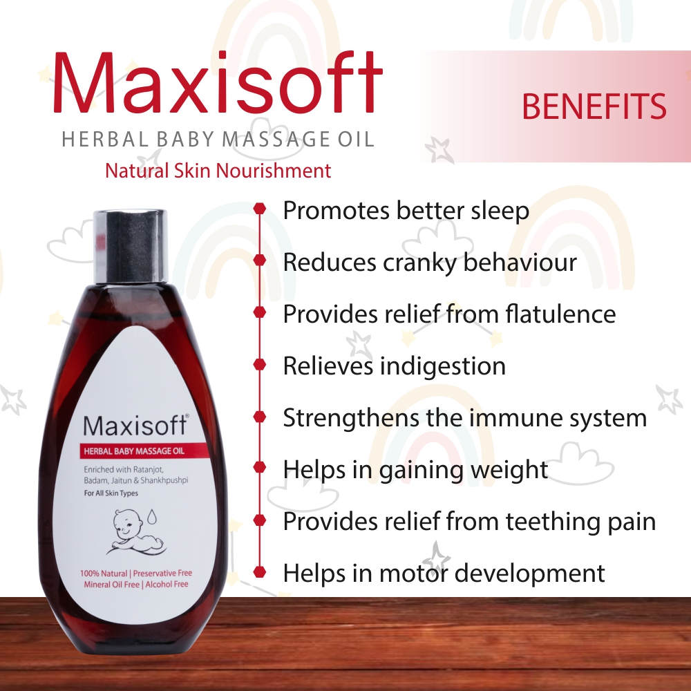 Maxisoft Herbal Baby Massage Oil Supplier - Innovative Pharma