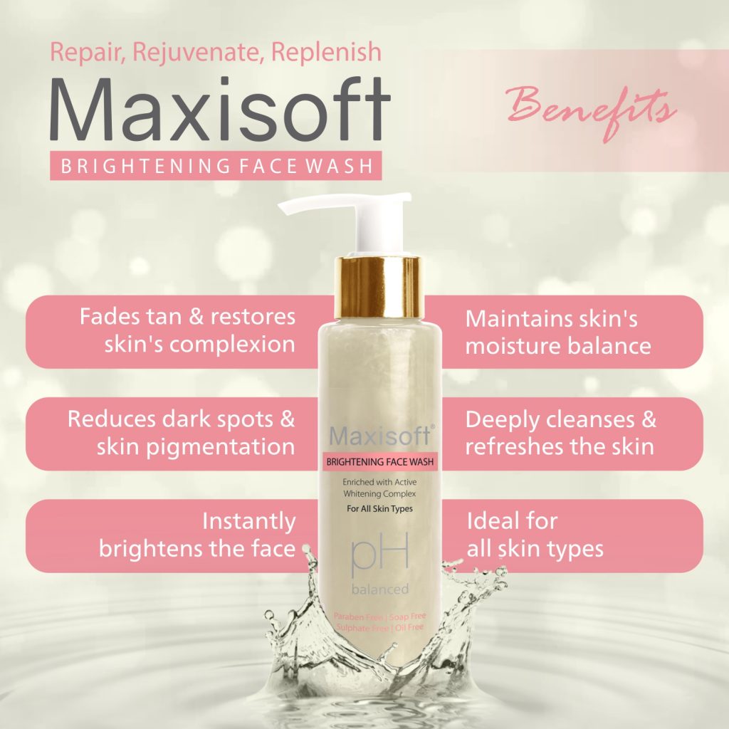 Maxisoft Brightening Face Wash - Innovative